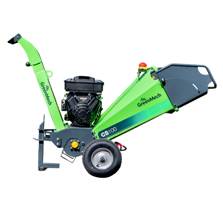 CS 100 18hp - Gravity Fed Pedestrian Wood Chipper | GreenMech Ltd