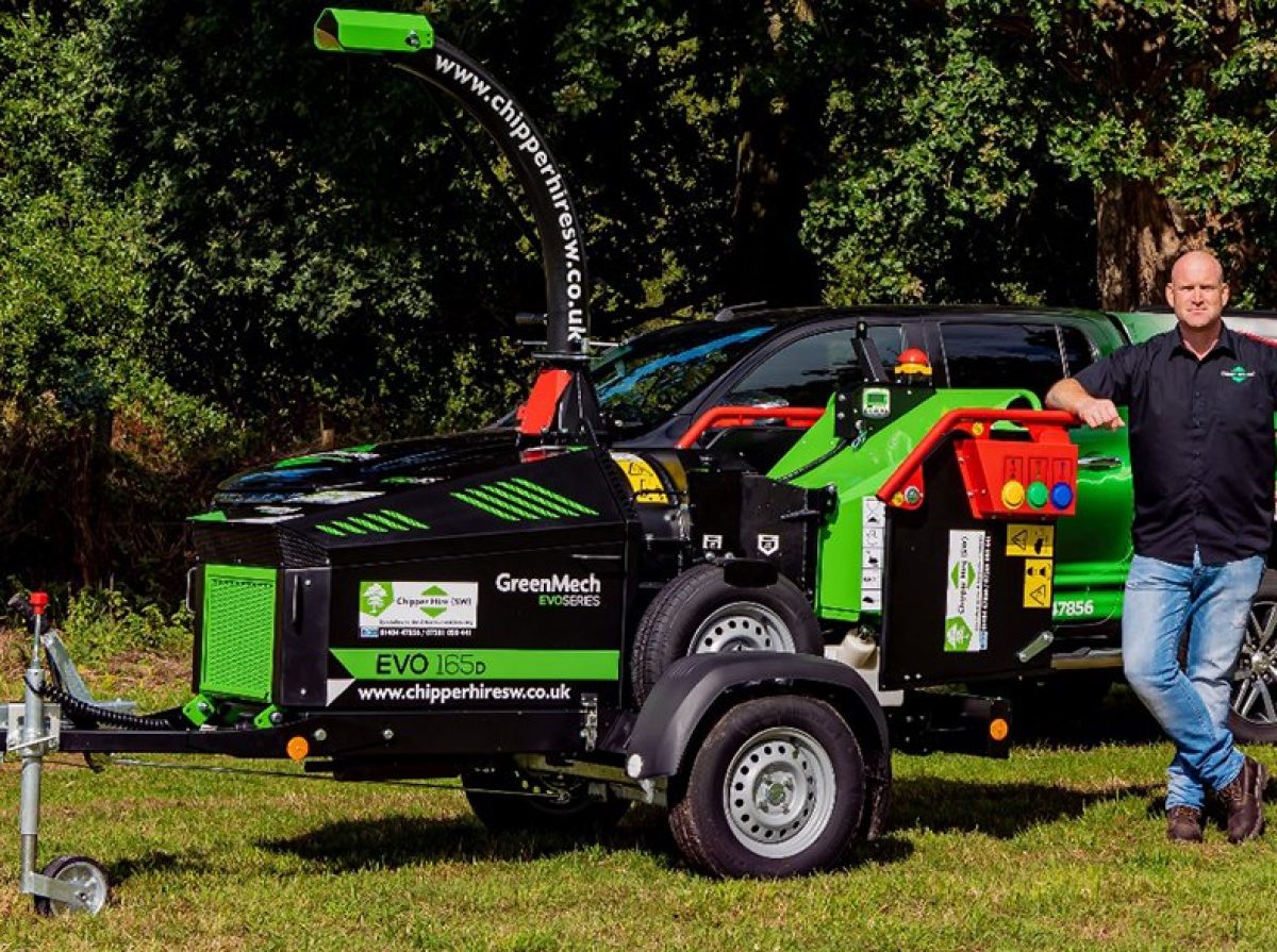 EVO 165D - Road Towed Disc Wood Chipper | GreenMech Ltd