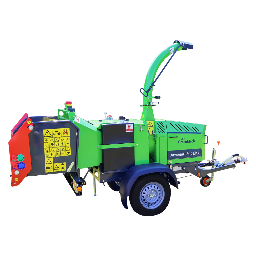 Arborist 150D MAX Road Towed Wood Chipper GreenMech Ltd